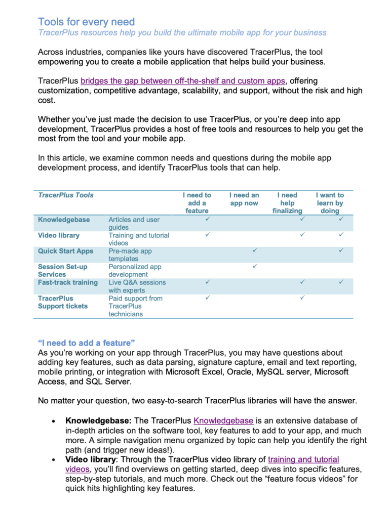 TracerPlus User Manuals & Data Sheets - Setup & Product Guides